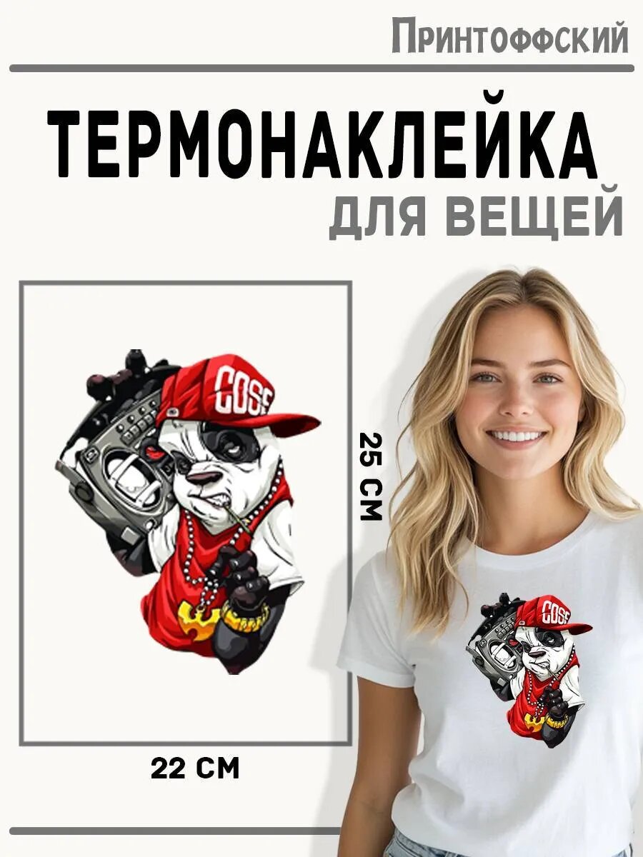 Термонаклейка для одежды и аксессуаров DTF-печать кот — фото 1