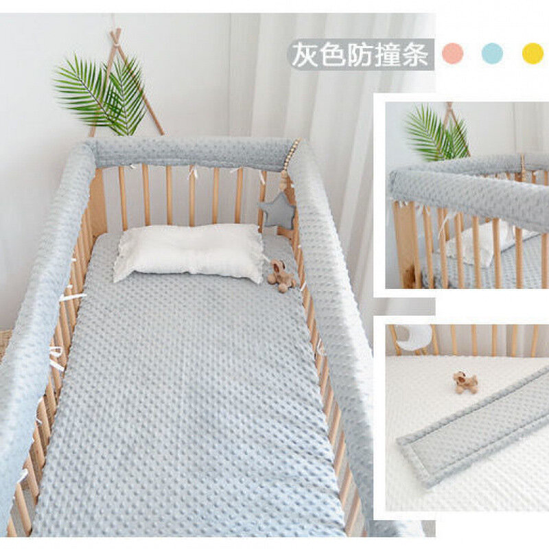 Защитная полоса для детской кроватки, защита краев, анти-укусная полоса, детский бампер для кровати, анти-столкновение, защитный бортик для кровати