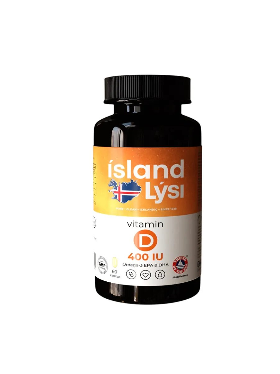 Lysi Омега-3 с витамином D 400 ME/Omega-3 vitamin D 400 IU к