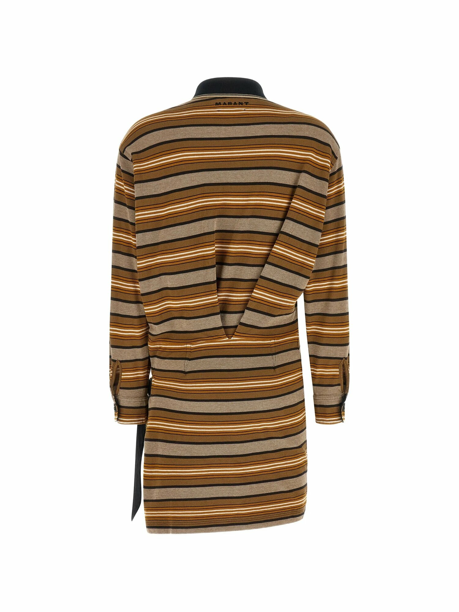 Платье Isabel Marant Isea striped dress, размер 38, коричневый — фото 1