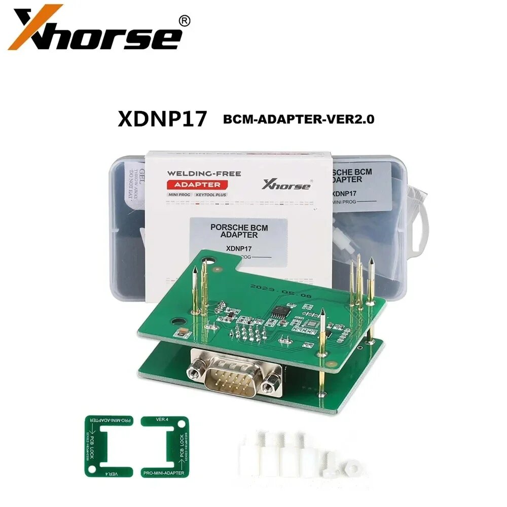 Адаптеры Xhorse XDNP17 2026 года без пайки для Porsche, совместимые с VVDI Prog/ MINI PROG и KEY TOOL PLUS