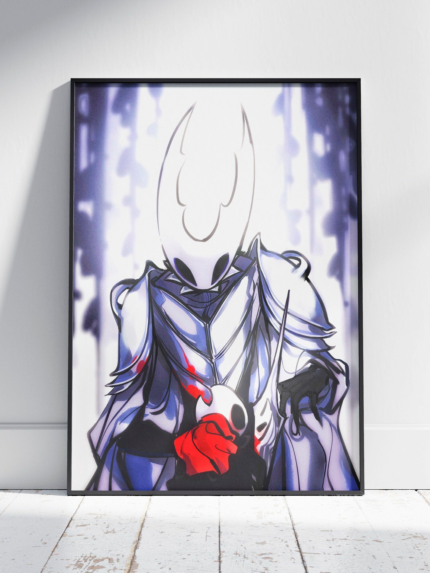 Плакат на стену для интерьера Холлоу Найт Силксонг (Пустой Рыцарь - Hollow Knight) - Постер по компьютерной игре формата A4 (21x30 см)