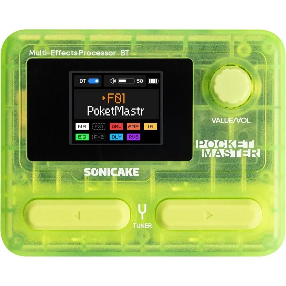Sonicake Pocket Master Процессор Эффектов 9 Модулей,100 Ритмов/Пресетов, 20 Усил, Лупер Для Электрогитары