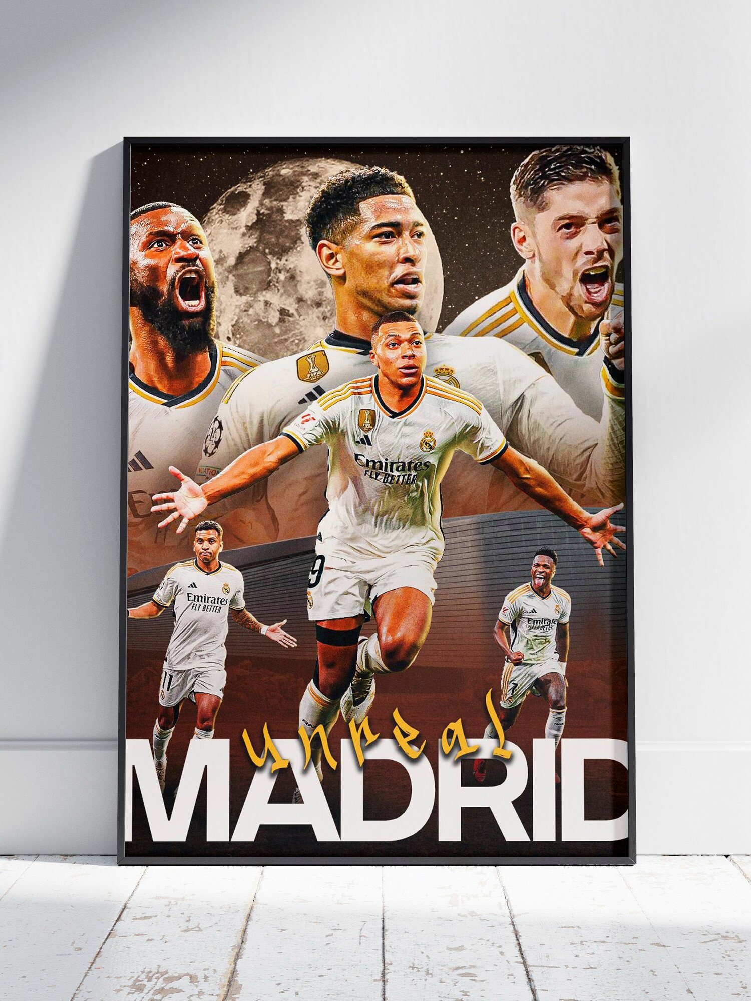 Плакат на стену для интерьера Реал Мадрид (Real Madrid 15) - Постер по спорту и физической активности формата A4 (21x30 см)