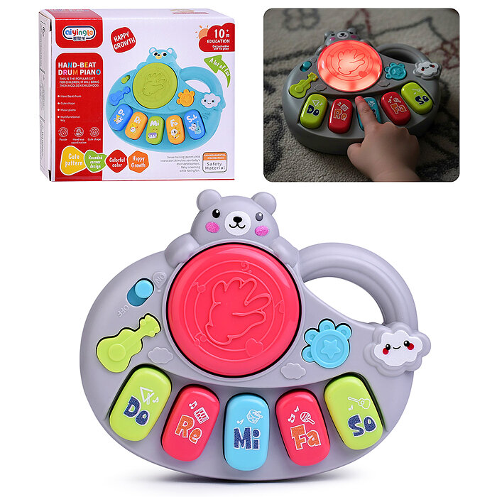 Игрушка музыкальная 368-115E "Музыкальный мишка" звук, в коробке