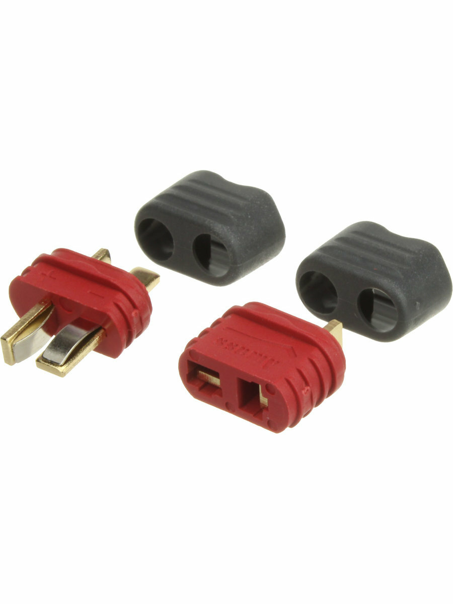 Разъем питания T-PLUG Amass AM-1015E вилка + розетка на кабель