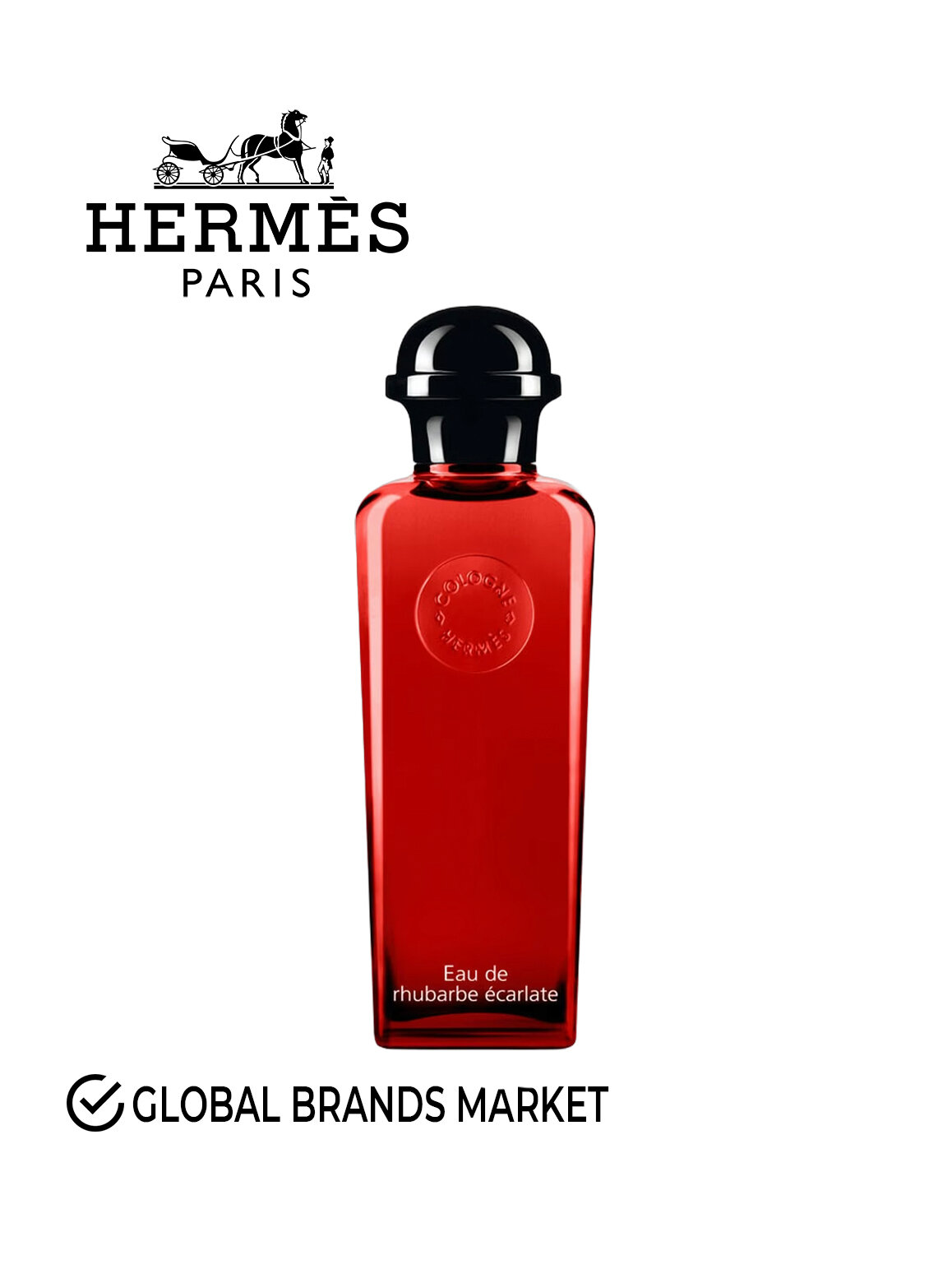 Одеколон унисекс Hermès Eau de Rhubarbe Ecarlate Hermès Eau de Cologne 100 мл, ароматические фужерные
