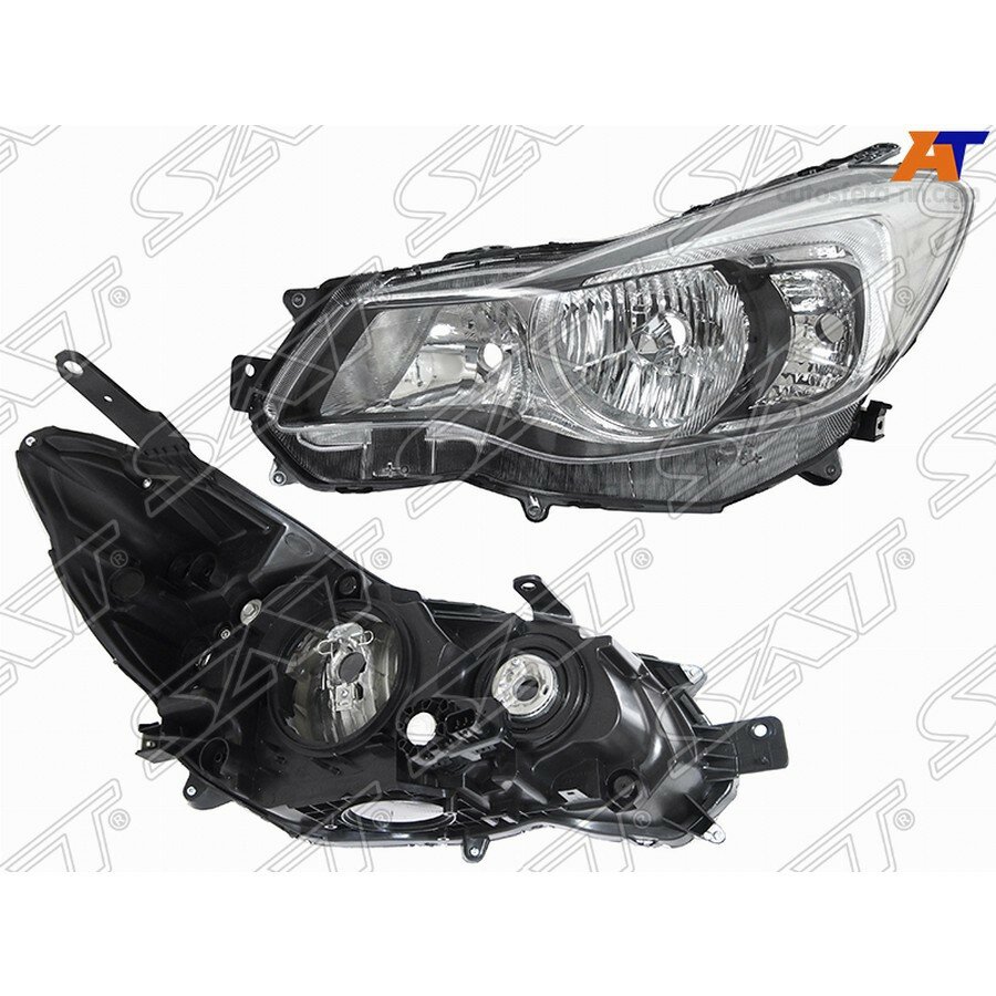 SAT ST130029 Фара Subaru Impreza 11-16 / XV 11-17 (Слева/ Ксенон/Галоген/ С электрокорректором)