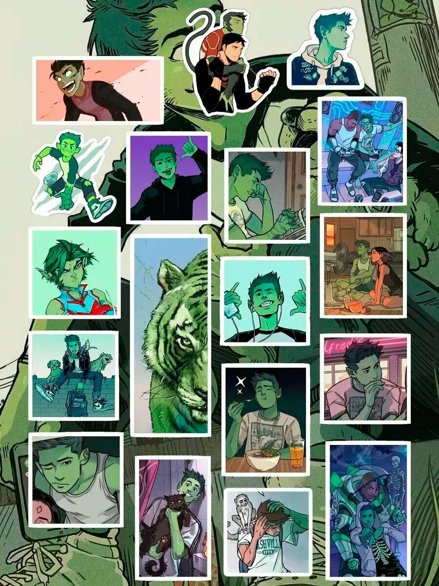 Наклейки MARVEL and DC