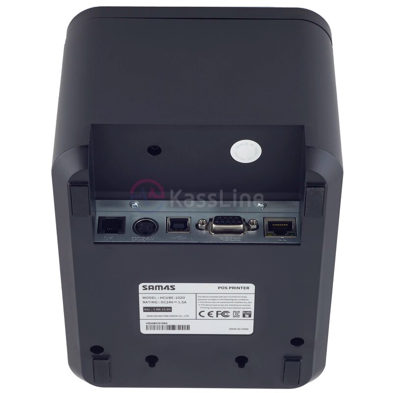 Чековый принтер Sam4s HCube (203 dpi, черный, термопечать, USB/RS-232/Ethernet, с автоотрезчиком)