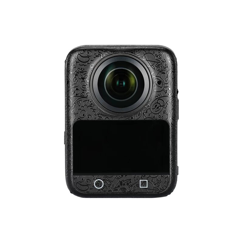 Защитная пленка для камеры DJI Osmo 360, черная с граффити монстра, полная защита, 3M клей