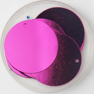 Пайетки круглые Fuchsia 30 мм iSequins