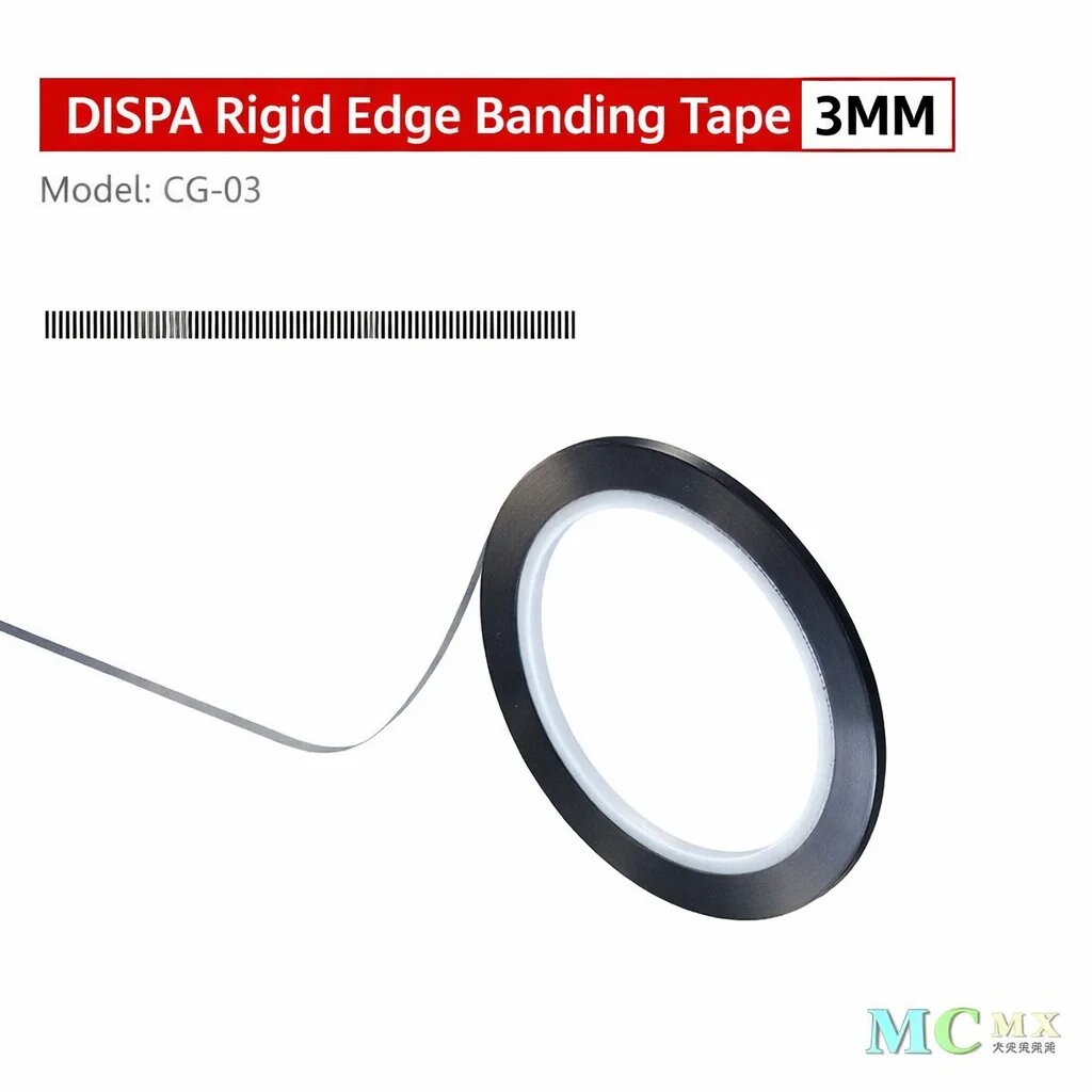 DISPA Rigid Edge Banding Tape 3MM, Цвет: CG-03