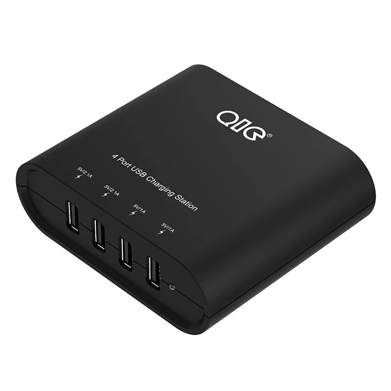 ORICO 4 Port USB зарядная станция QIC-DH4U-6A-V1-BK, черный