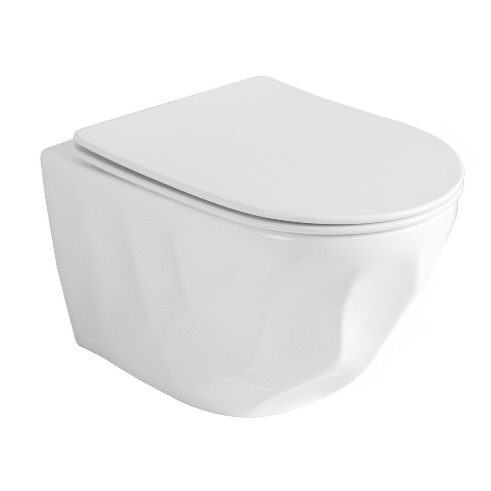 Унитаз подвесной Tornado Gid Tr2196TFX 62263Y белый 49x35.5x34