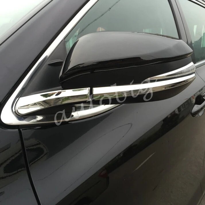 Хромированные накладки на боковые зеркала заднего вида для Toyota Highlander 2014-2019 гг.
