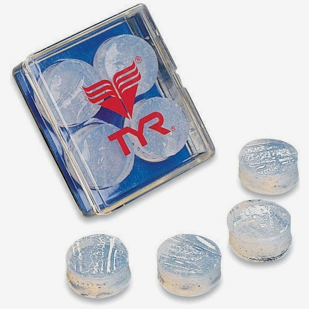 Беруши для бассейна TYR Soft Silicone Ear Plugs (101 Белый, O/S)