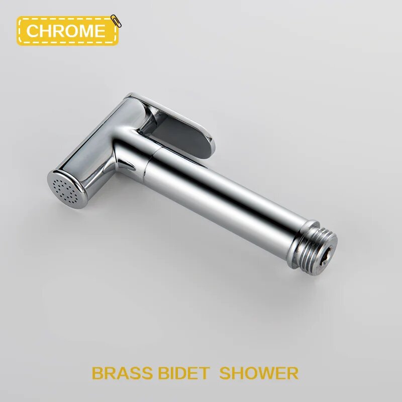 Латунный смеситель для ванной с биде и душем Chrome Sprayer only
