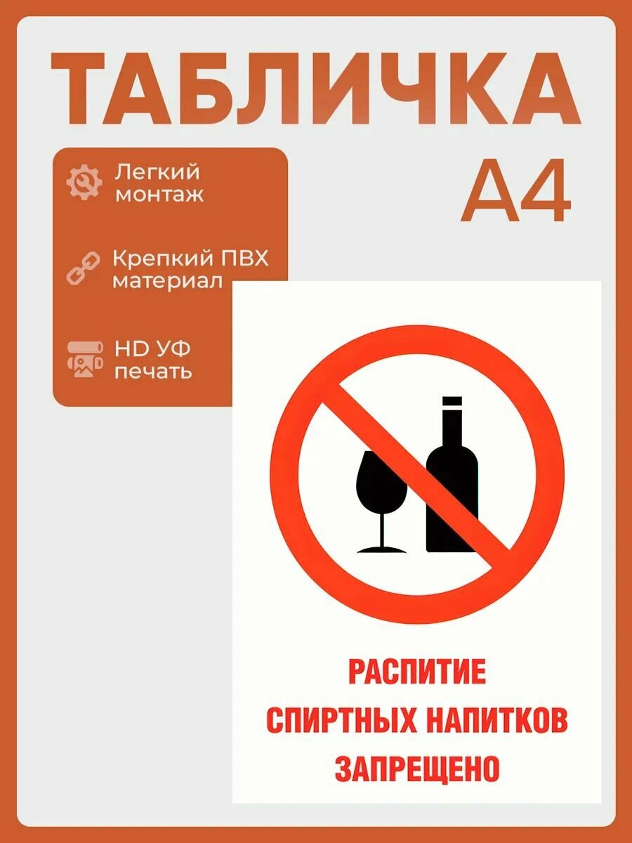 Табличка Запрещено