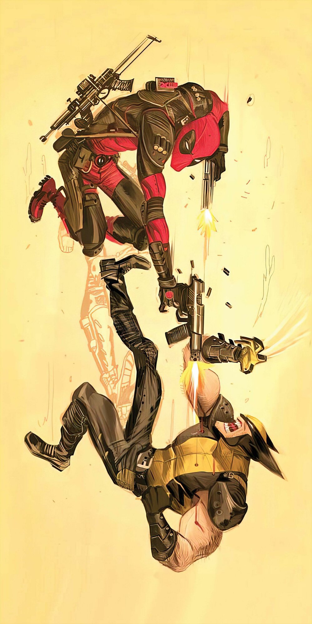 Картина на досках Дэдпул Росомаха 2 wolverine, deadpool