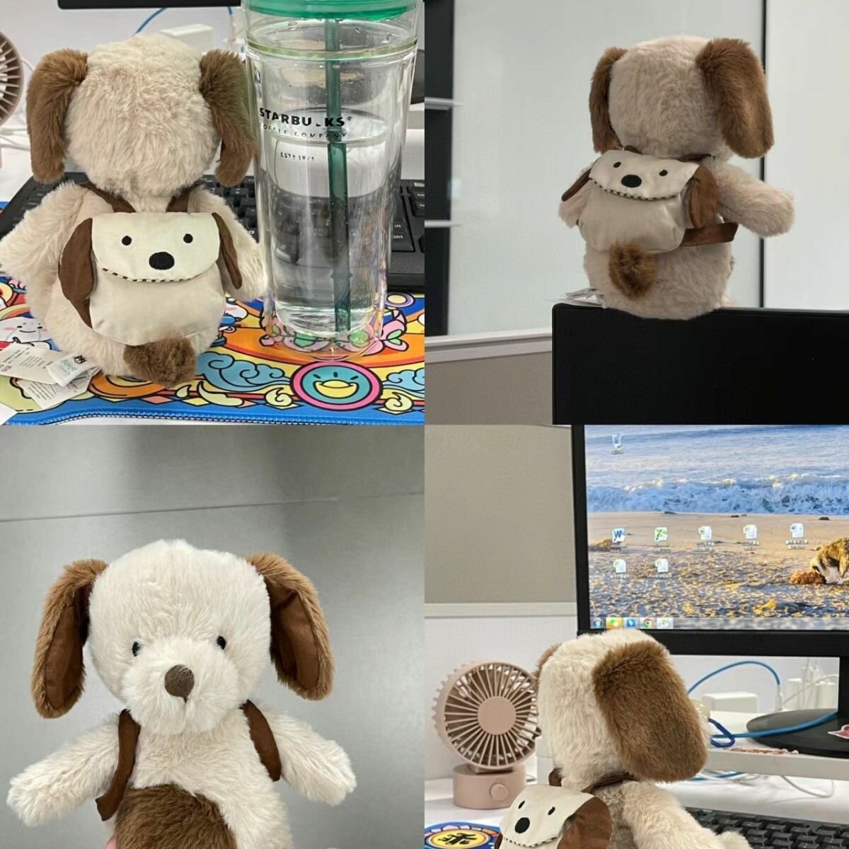 Оригинальный рюкзак в стиле Jellycat, рюкзак в виде щенка, милый плюшевый слоник, успокаивающая мягкая игрушка.