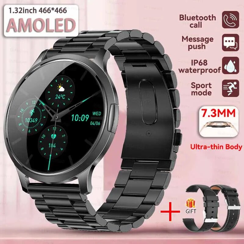 Умные часы Black Steel 2A AMOLED 1.32"