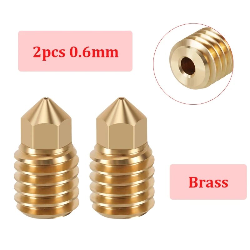 Набор сопел для Flashforge Adventurer 5M/5M Pro 2pcs 0.6mm Brass
