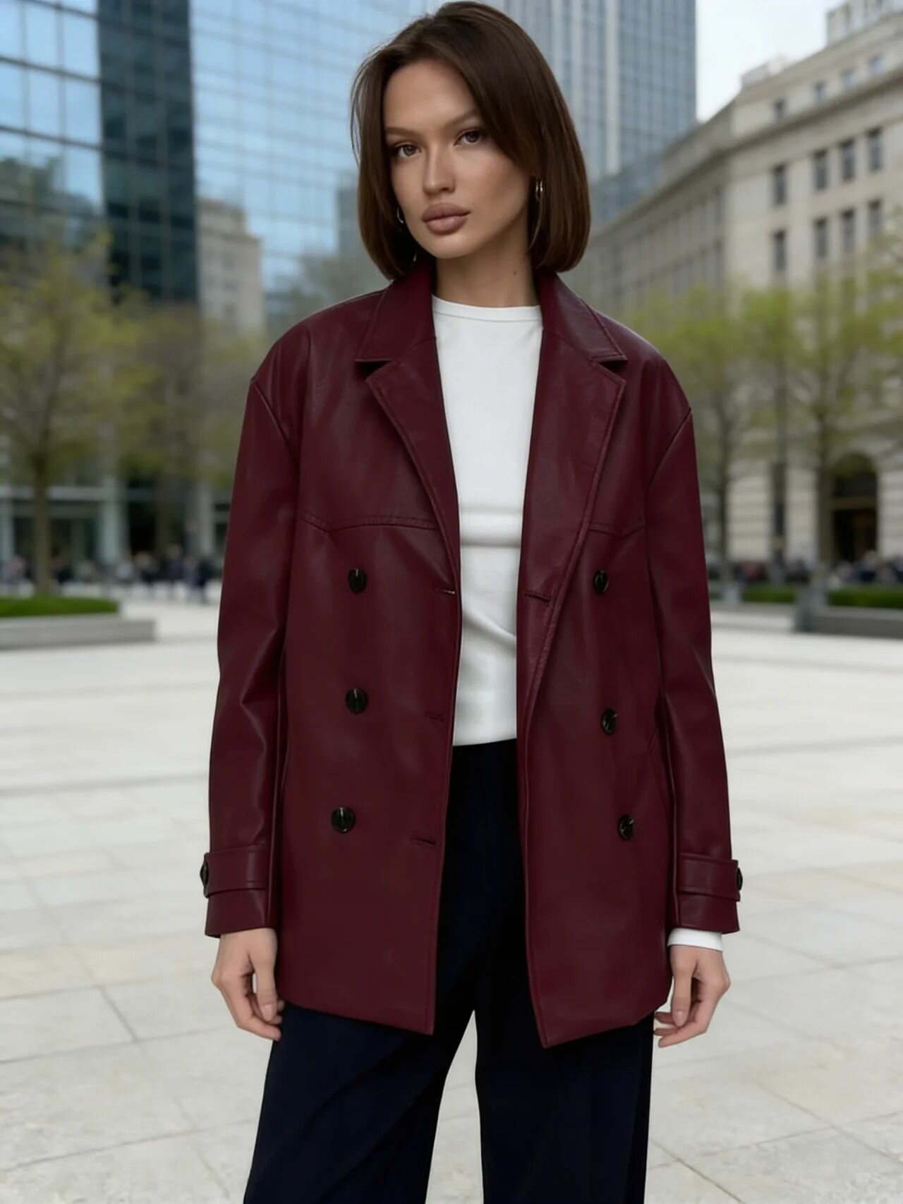 Куртка кожаная Весна-лето 2026