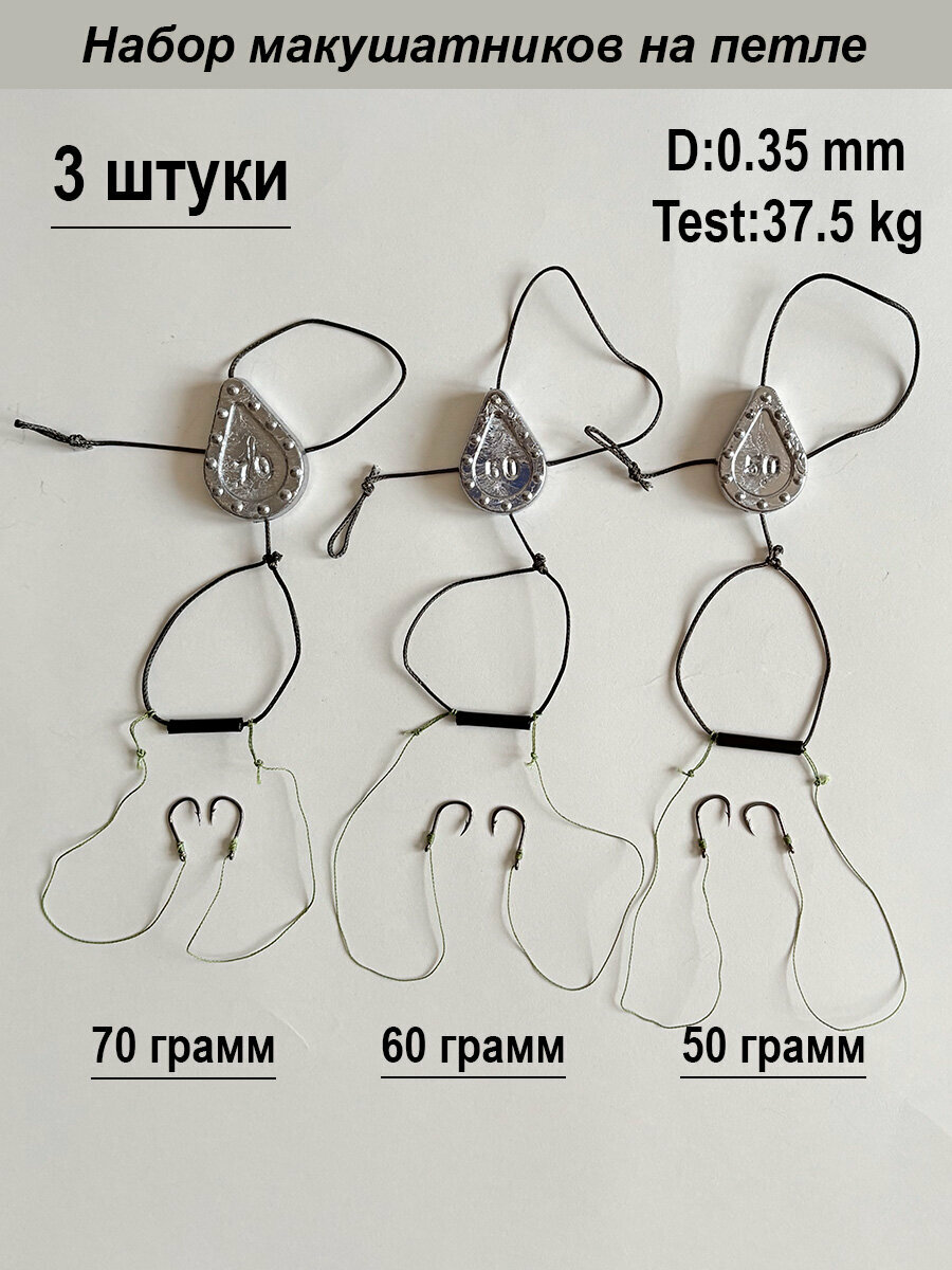 Набор готовых макушатников Денвер на петле 3 штуки Набор 2