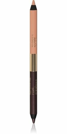 Карандаш для глаз Estee Lauder Smoke & Brighten Kajal Eyeliner Duo, бордовый, слоновая кость, 1 г