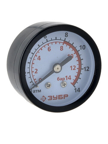 Манометр 14bar (D53 1/4″ папа резьба сзади) для компрессора ЗУБР ЗКПМ-440-100-Р-2.2