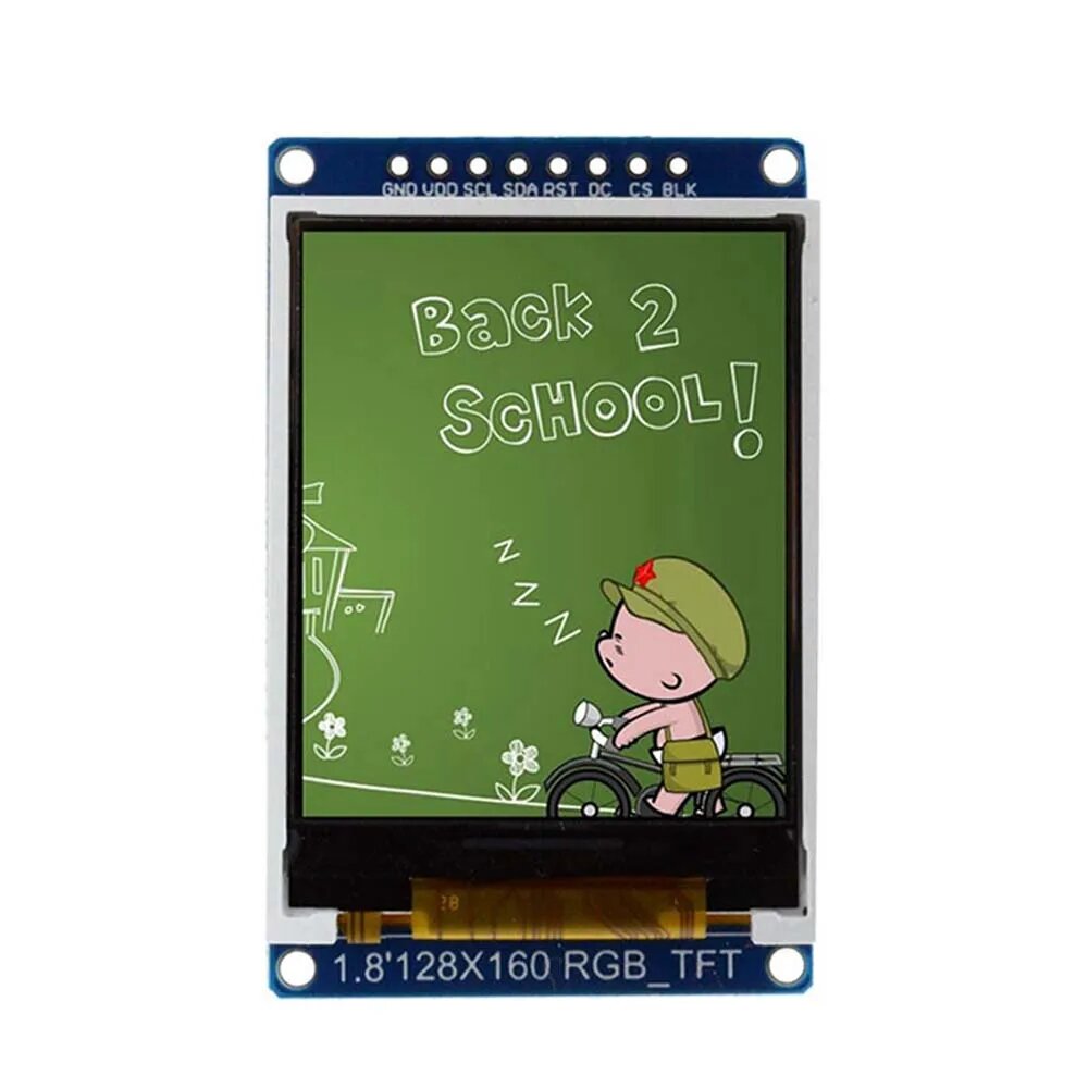 1.8" TFT дисплей 128x160 RGB