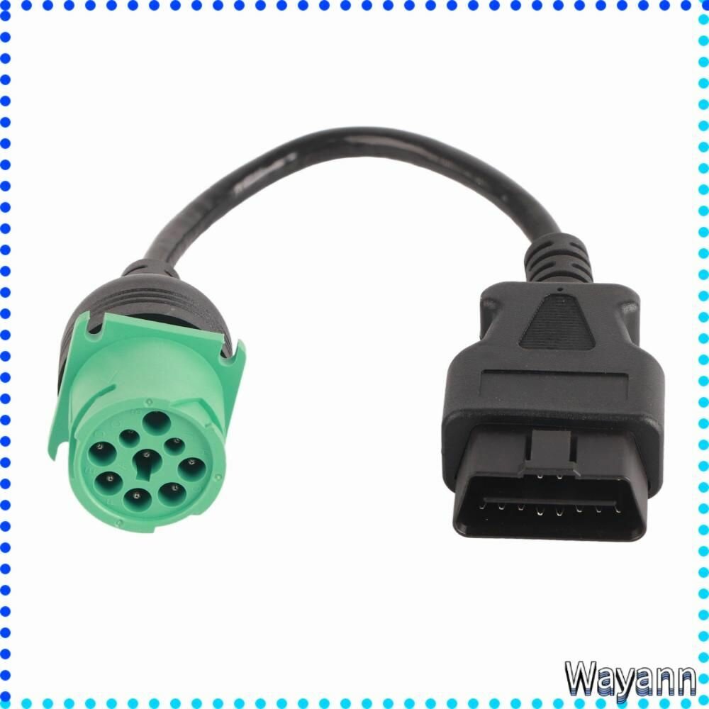 Wayann OBD2 кабель-адаптер 16-контактный на 9-контактный круглый для грузовиков с дизельными двигателями Cummins