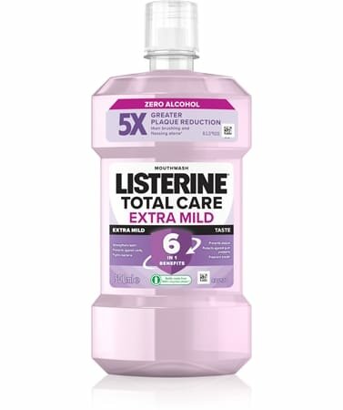 Набор для ухода за полостью рта Listerine Total Care Extra Mild, унисекс, 500 мл