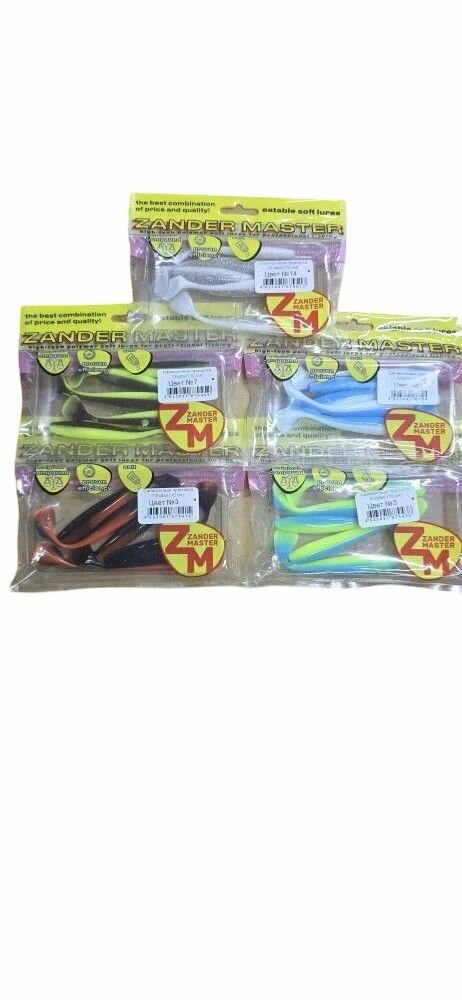Набор Виброхвосты Zander Master Chiptail 10см (5 наборов по 5шт)