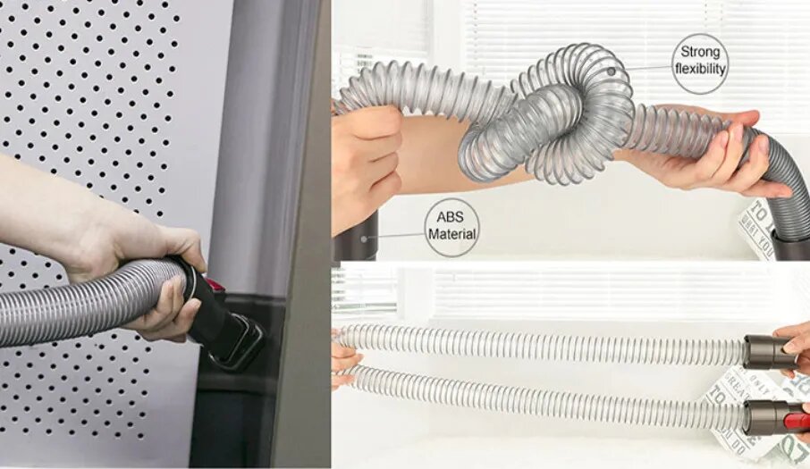 Гибкий удлинительный шланг для пылесоса Dyson из ABS-пластика, 1.5 м — фото 1