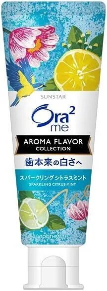 Зубная паста SUNSTAR Ora2 Sparkling Citrus Mint, 130г, Аромат: Мята, Цитрус