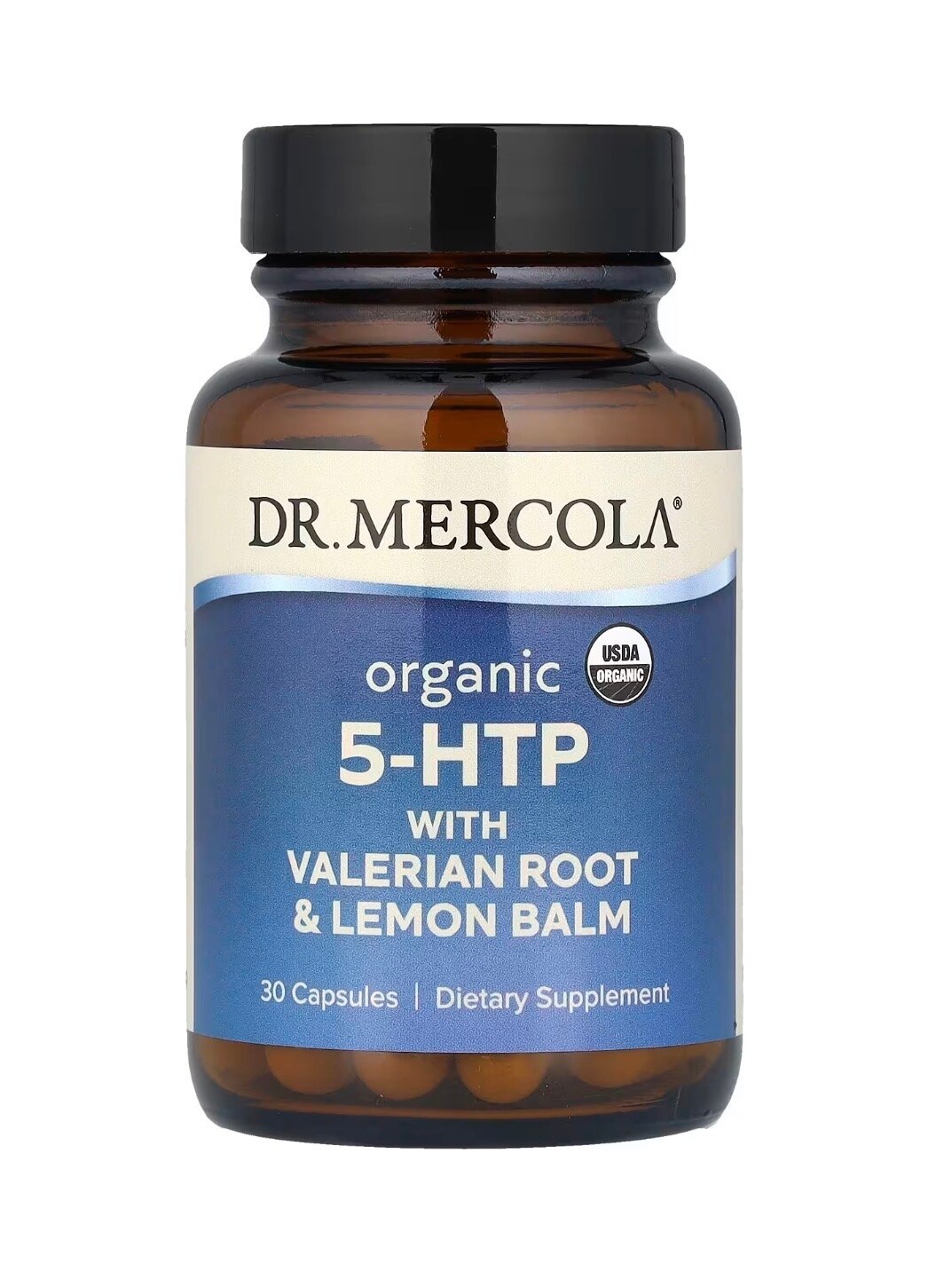 Dr. Mercola 5-HTP комплекс для сна с валерианой и мелиссой 30 капсул