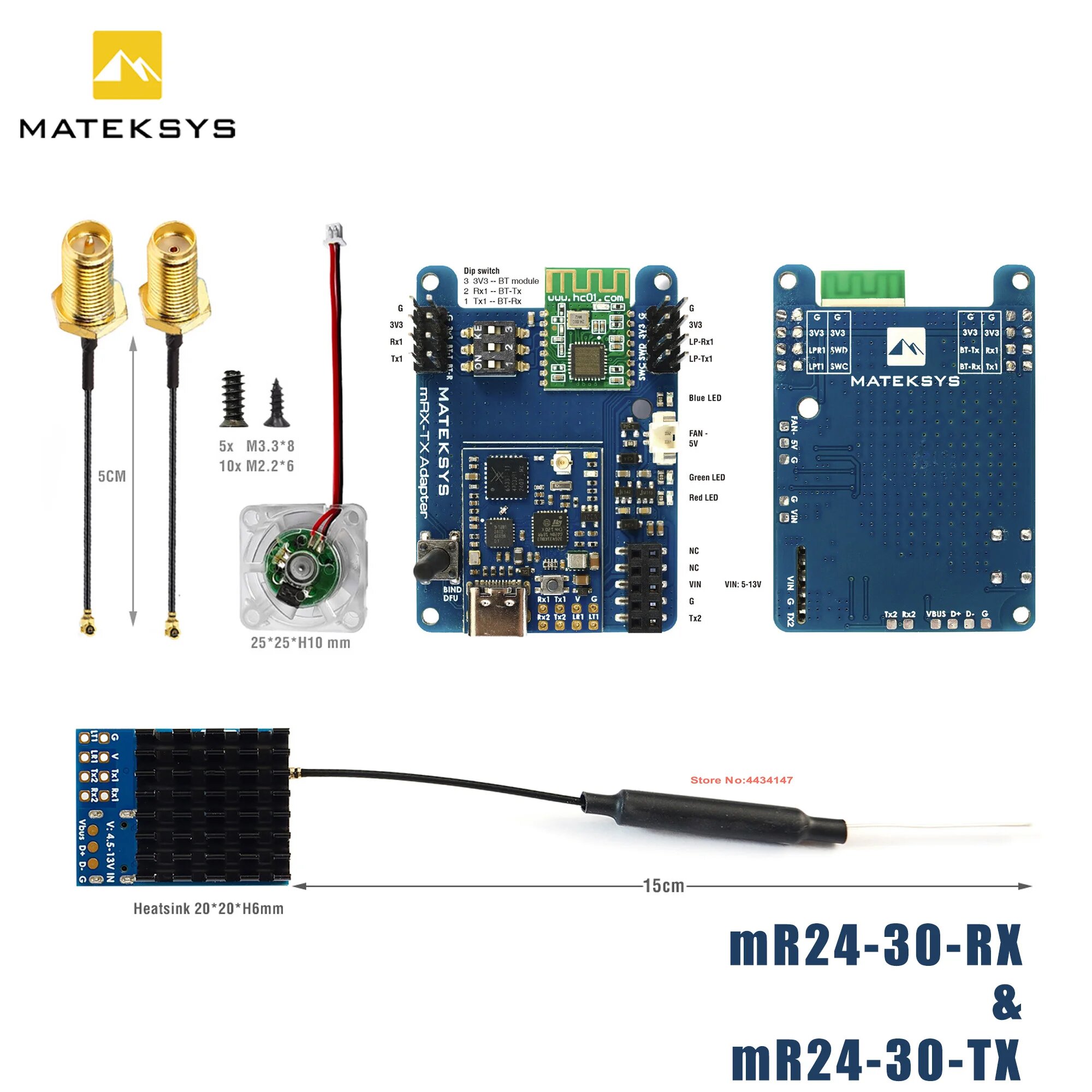 Mateksys MR24-30-RX/TX 2.4GHz Модуль