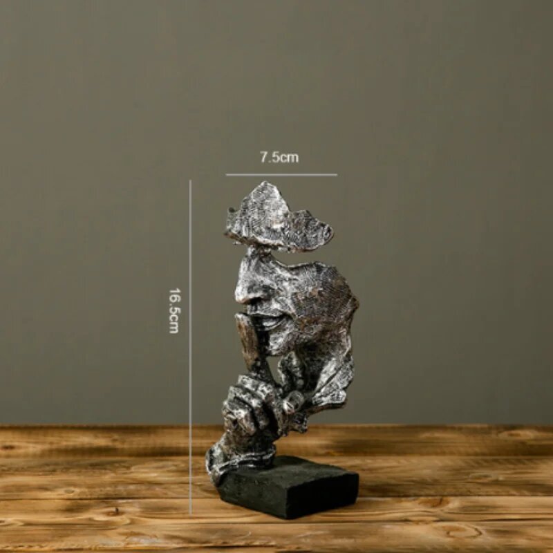 Статуэтка абстрактный мужчина Silver C 16.5 см