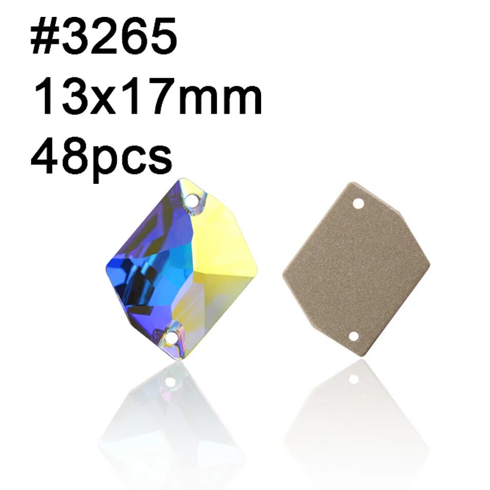 Стразы Cosmic AB 13x17mm, 48шт