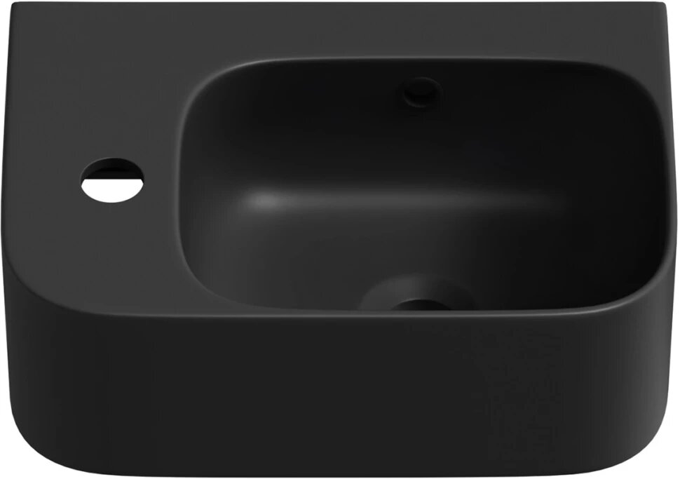 Раковина Lavinia Boho Bathroom Sink 33311064 37x25 см R, рукомойник, черный матовый
