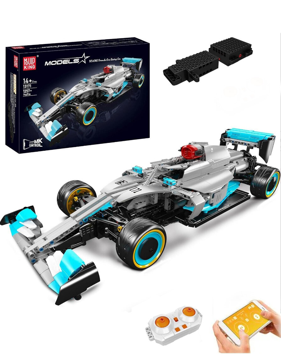 Конструктор Mould King 13171 Гоночный автомобиль Mercedes AMG F1 на радиоуправлении