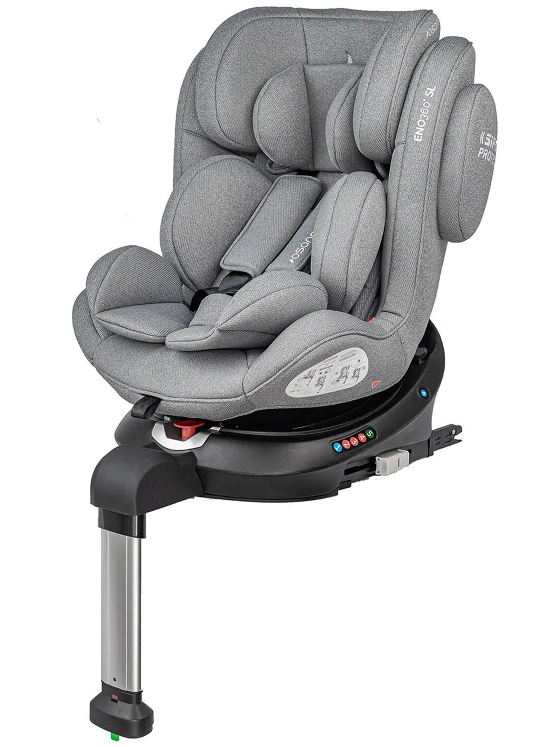 Автокресло 0+/1/2/3 Osann ENO 360° SL Iron, с рождения до 12 лет, до 36 кг, поворотное, Isofix, серый