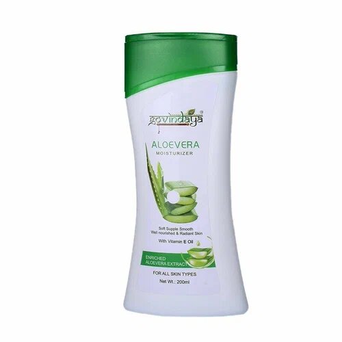 ALOE VERA Moisturizer, Govindaya (алоэ вера увлажняющий лосьон для тела, Говиндая), 200 мл.