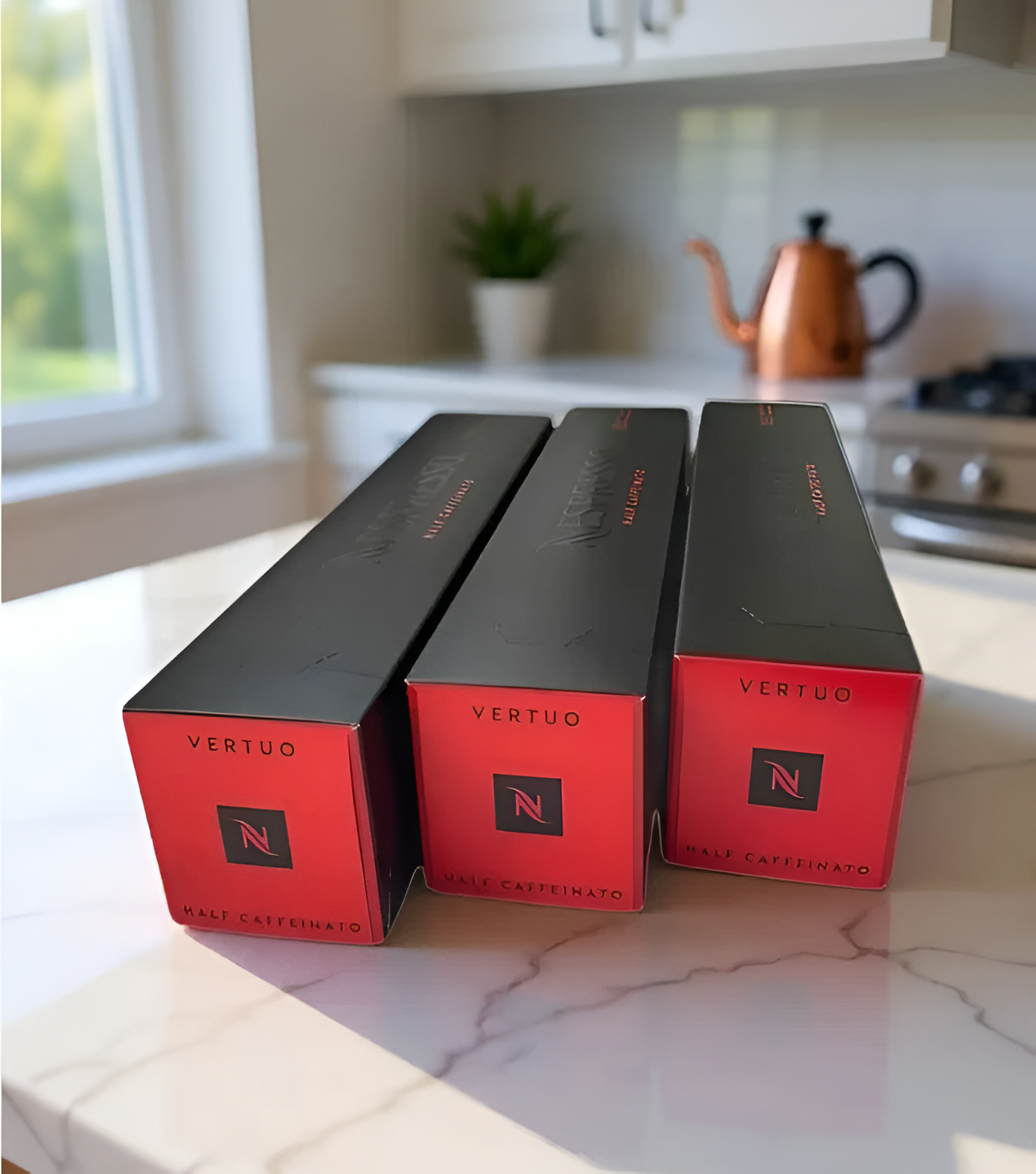 Кофе в капсулах Nespresso Vertuo Half Caffeinato, 3 тубы - 30 капсул