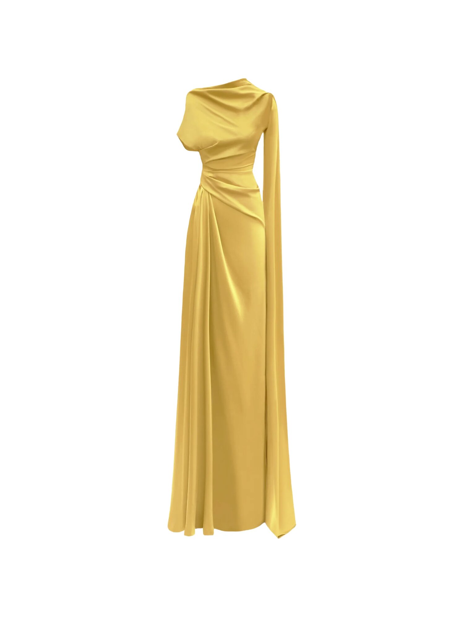 Платье Asymmetrical-neckline draped dress