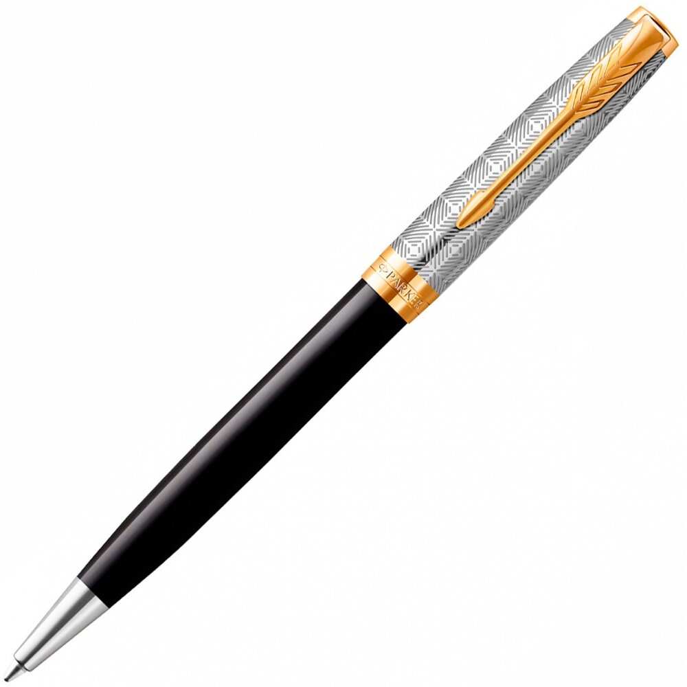 Parker 2119787 Ручка шариковая parker sonnet premium k537, metal black gt
