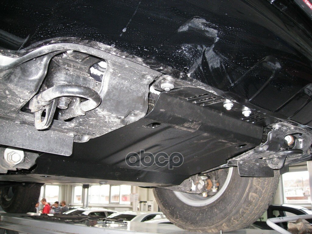 Защита картера и КПП (сталь 2 мм) + комплект крепежа для Toyota Land Cruiser 200 2008-2015 (V - все), Lexus LX570 2007-2015 (.