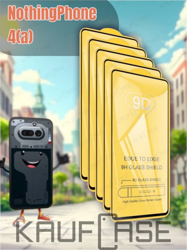 Стекло 9D 5 шт для экрана Nothing Phone (4a)